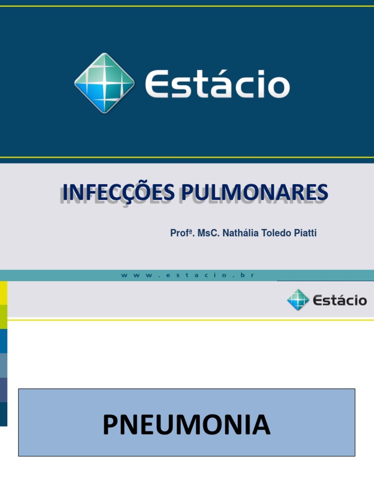 Infecções Pulmonares: Pneumonias e Abordagem Fisioterapêutica | PDF ...