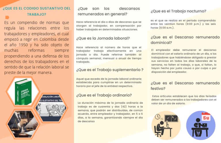Folleto Codigo Sustantivo Del Trabajo | PDF | Tiempo de trabajo | Salario Folleto Codigo Sustantivo Del Trabajo | PDF | Tiempo de trabajo | Salario