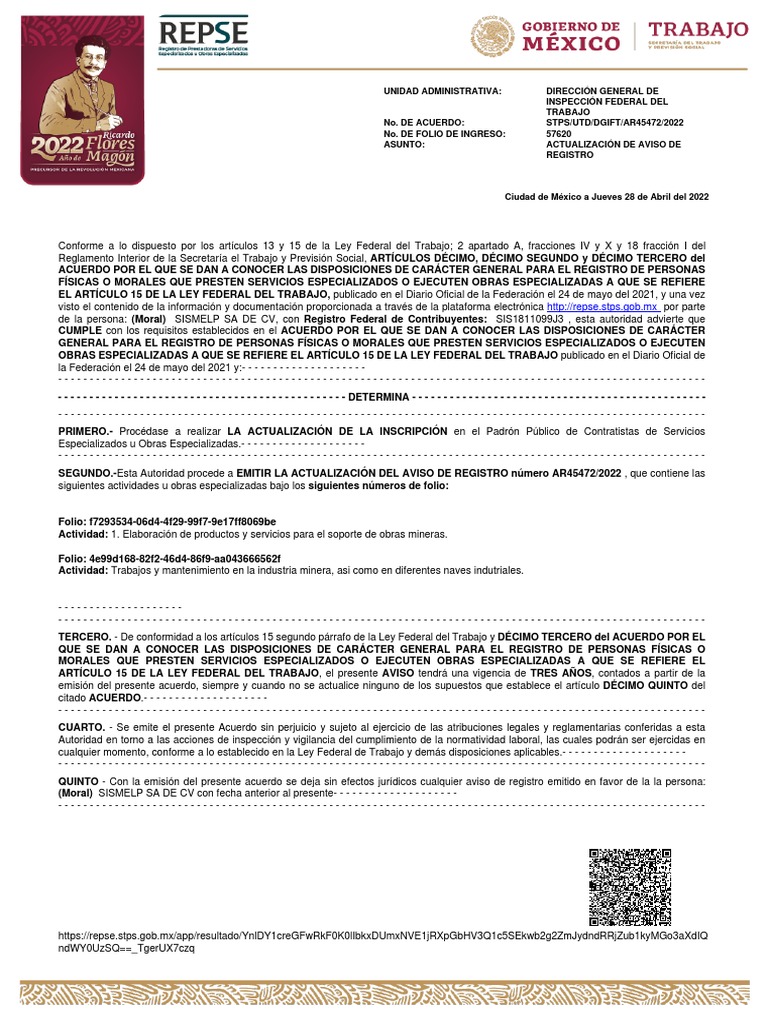 REPSE | PDF | Justicia | Crimen y violencia