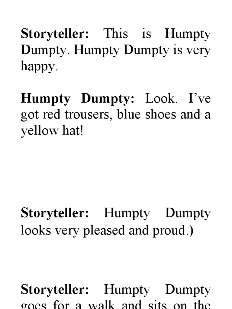 Humpty Dumpty | PDF