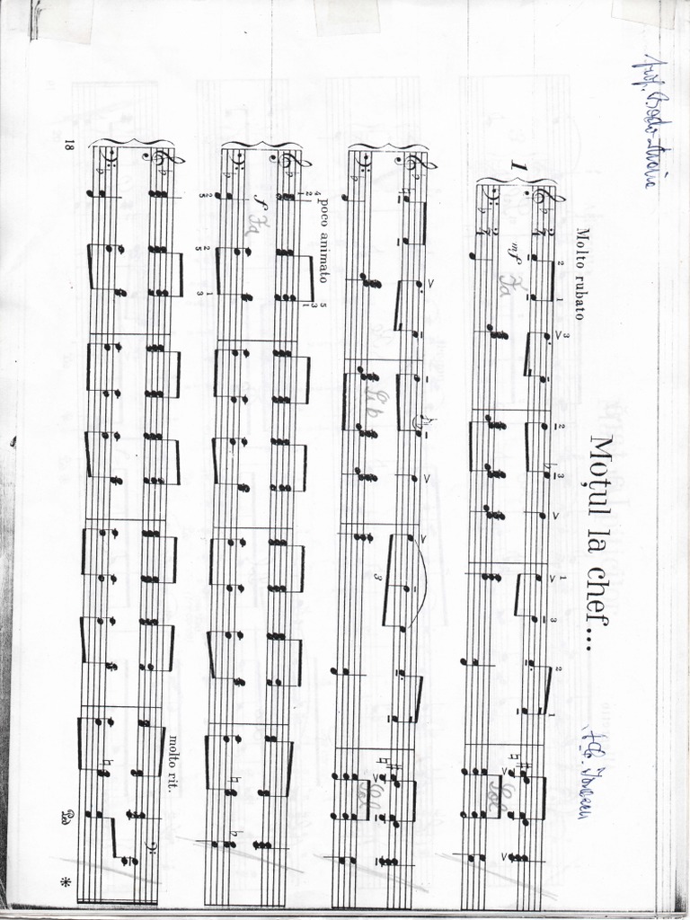 Partituri Motul La Chef | PDF