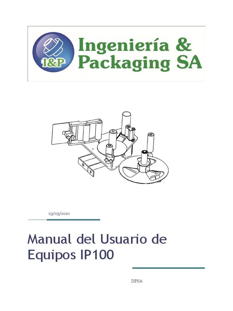 Manual de Etiquetadora IP100 (33217) | PDF