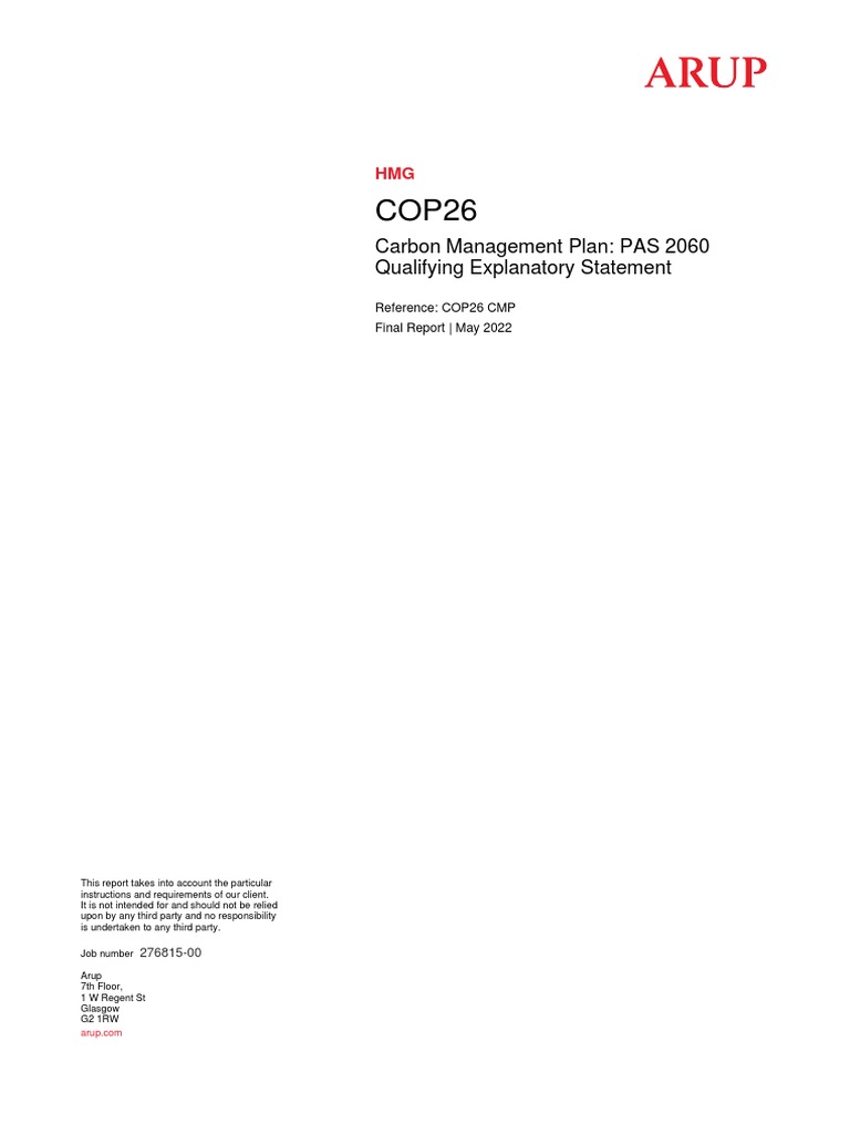 COP26 Carbon Neutrality Report | PDF | Climate Change Mitigation ...