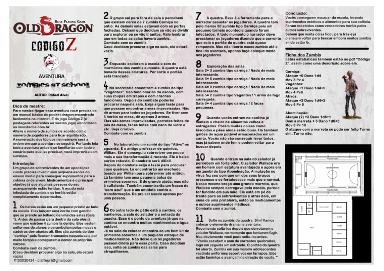 Zombies at School 1 | PDF