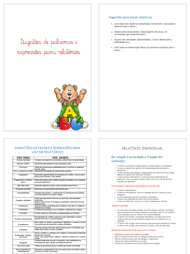 Apostila de Relatorios (1) | PDF | Aprendizado | Escrita