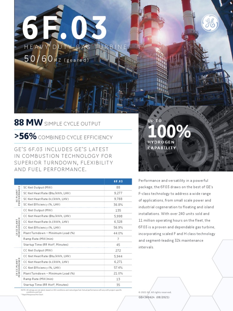6f 03 Fact Sheet Product Specifications | PDF | Nature | Physical ...