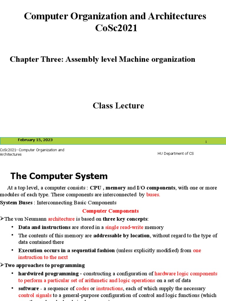 Assembly Language Basics | PDF | Central Processing Unit | Input/Output