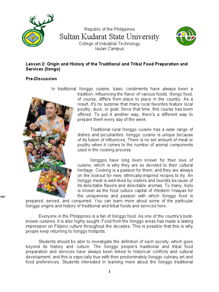 0rigin and History of The Traditional and Tribal Food Preparation and ...