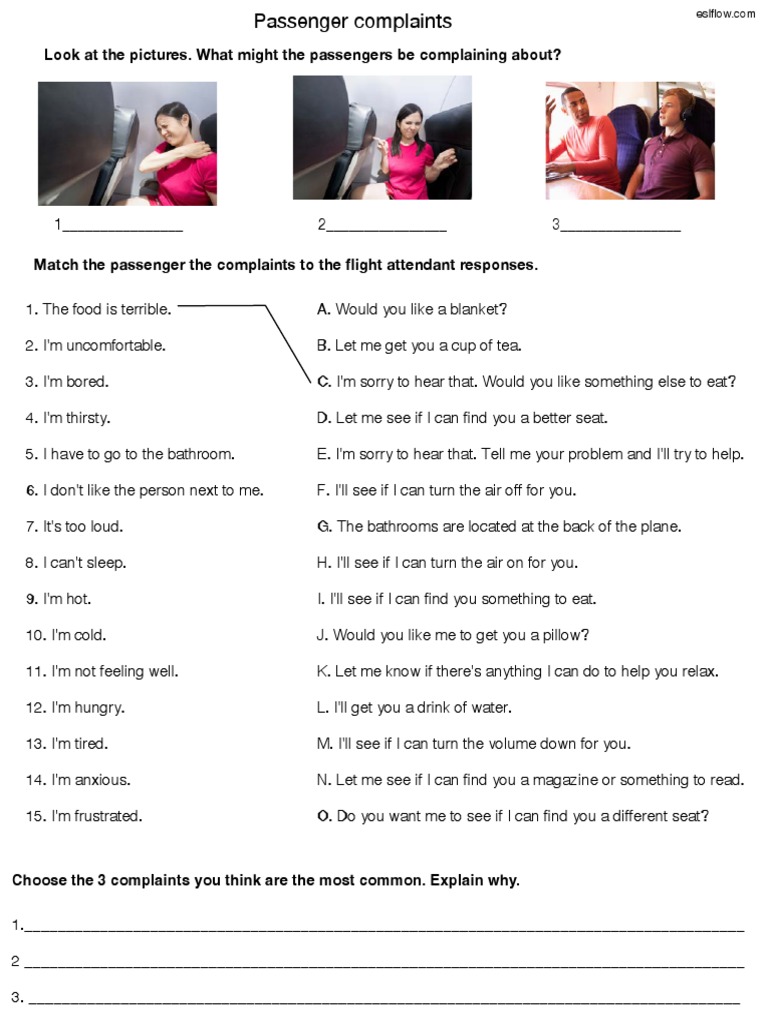 Airline Responses to Common Complaints | PDF