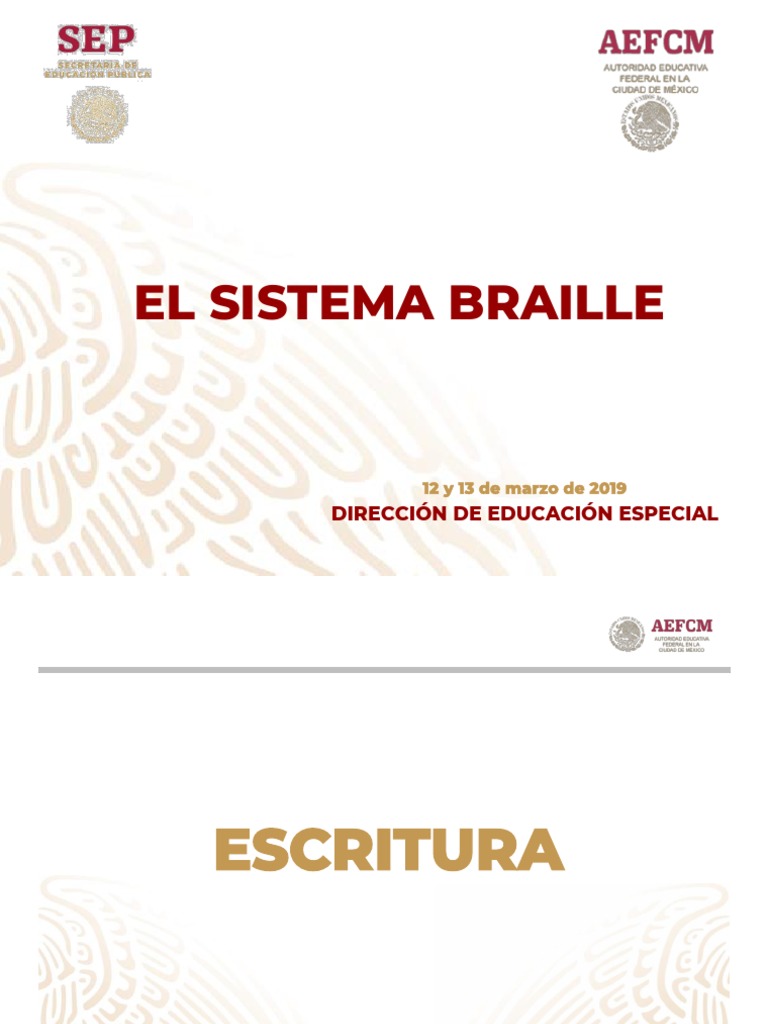 Presentacion Sistema Braille | PDF | Ortografía | Colación