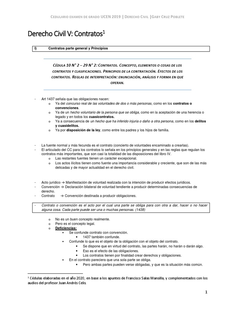 Conceptos Clave de Contratos Civiles | PDF | Principios éticos ...