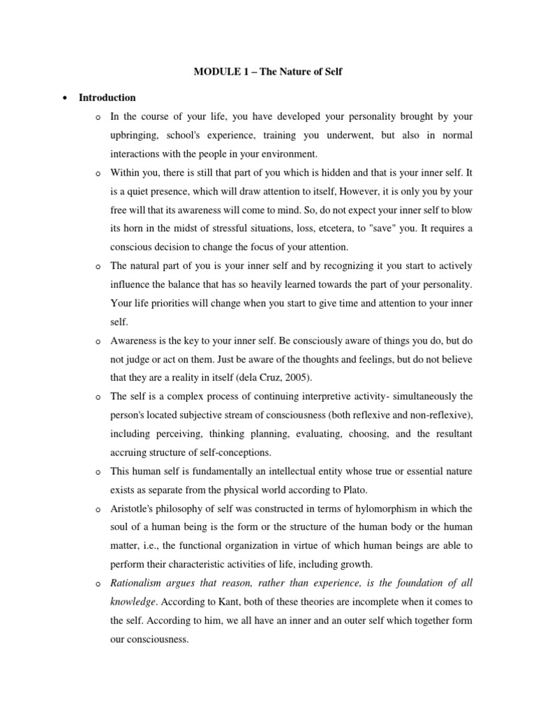 NSTP - CWTS 2 - Module 1 | Download Free PDF | Self | Self Concept