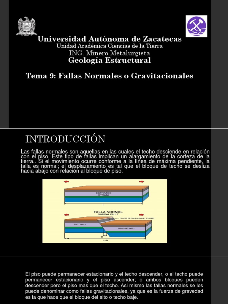 Fallas Normales: Tipos y Características | PDF | Falla (geología) | Tierra