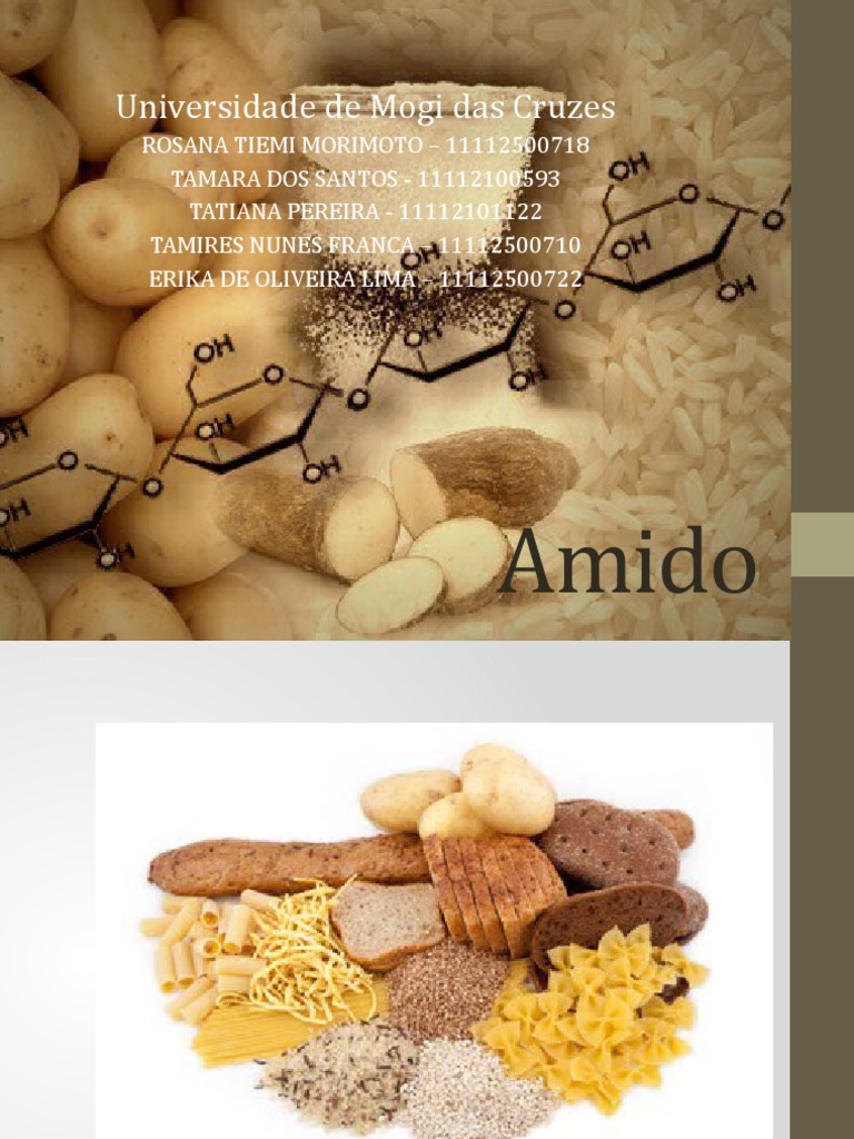 Aplicações e Estrutura do Amido | PDF | Amido | Química