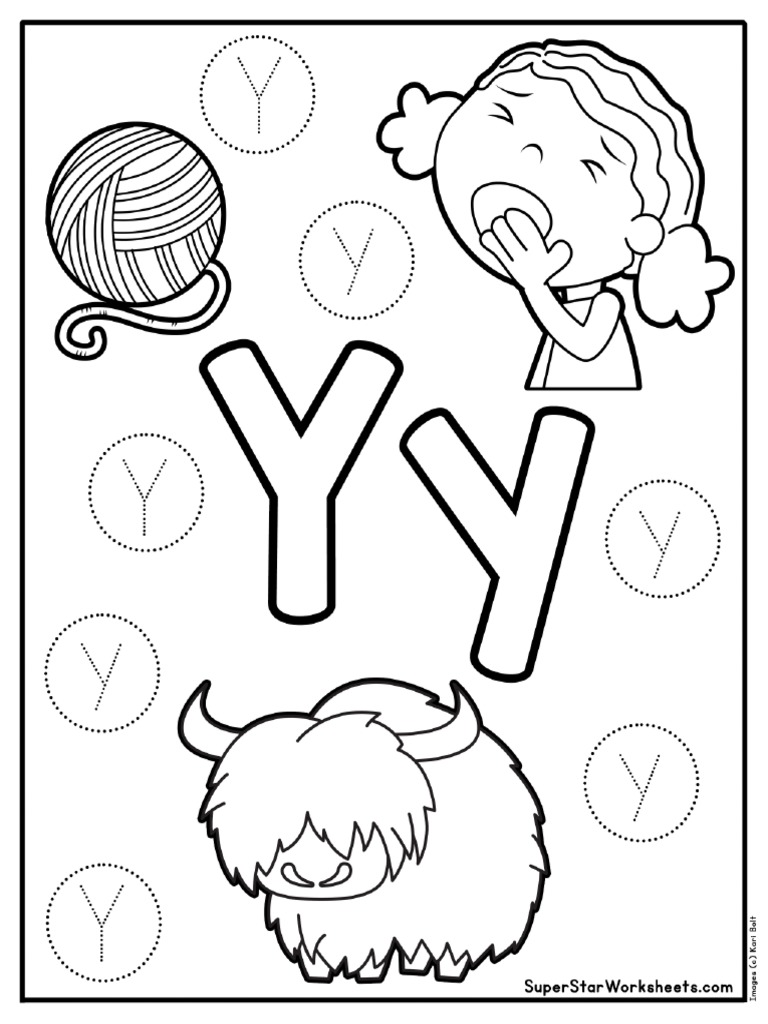 Preschool Letter YWorksheet | PDF