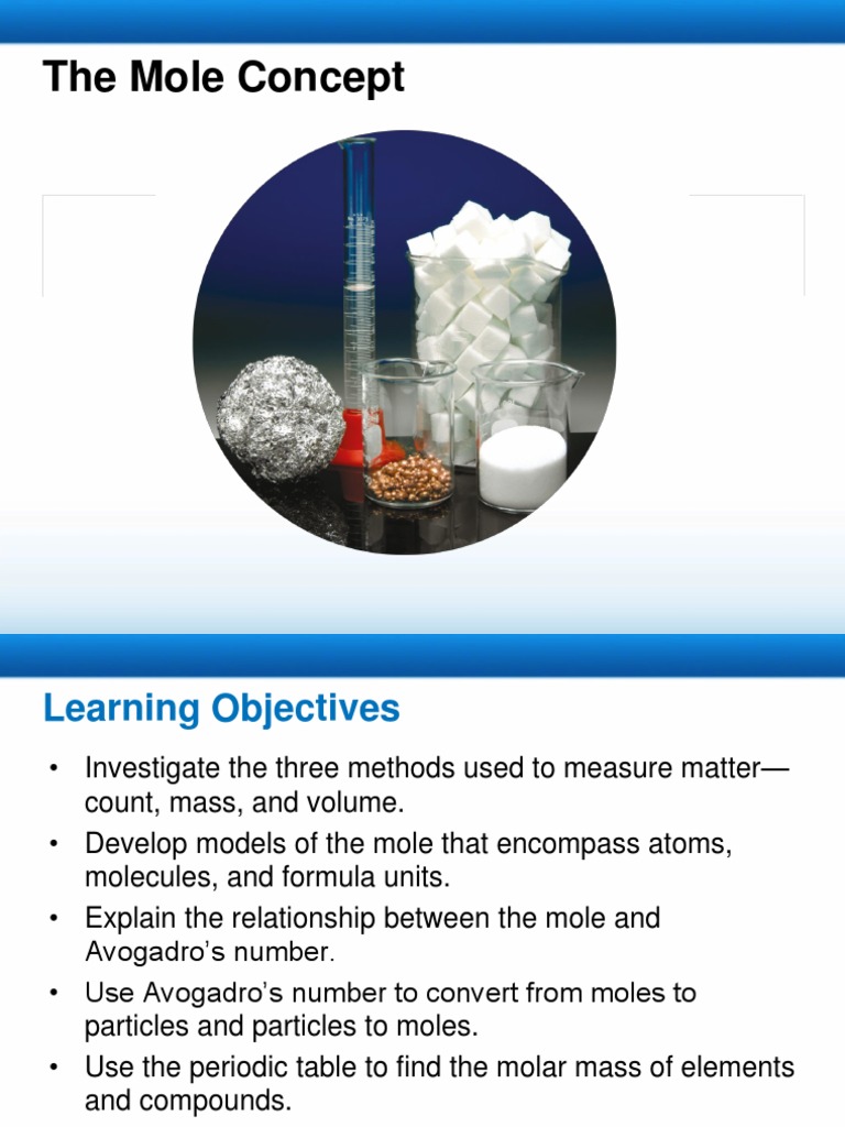 Understanding the Mole Concept in Chemistry | PDF | Teaching Methods ...