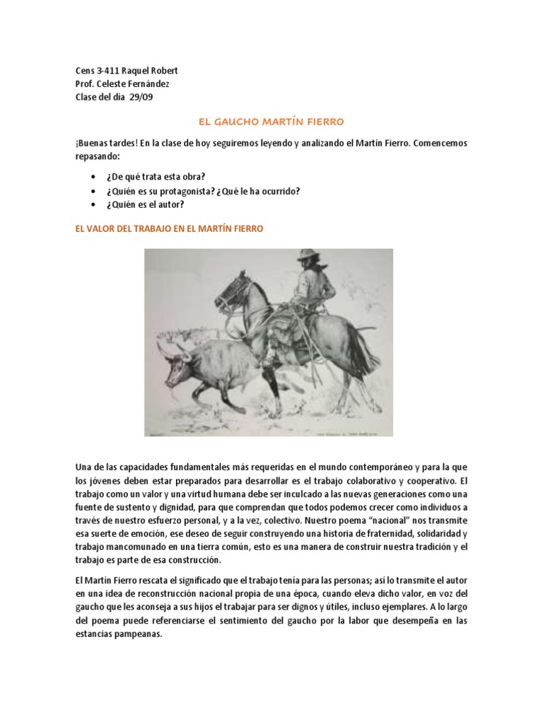 El Gaucho Martin Fierro 2 | PDF