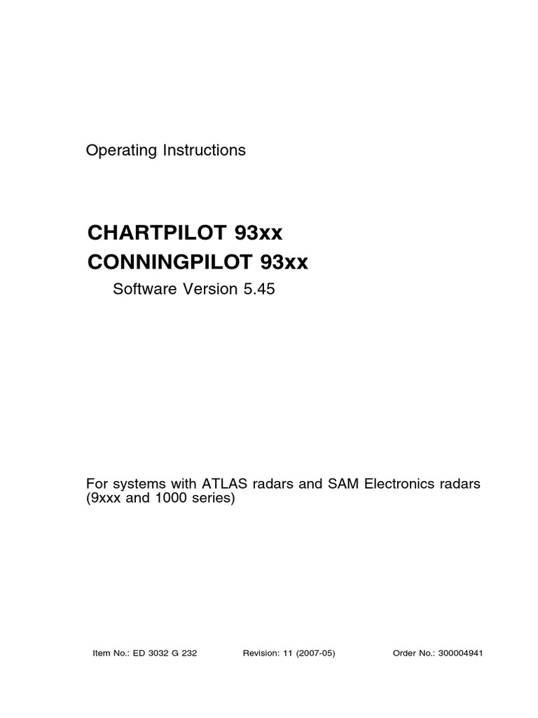 CHARTPILOT 93xx Operating Manual | PDF | Computing