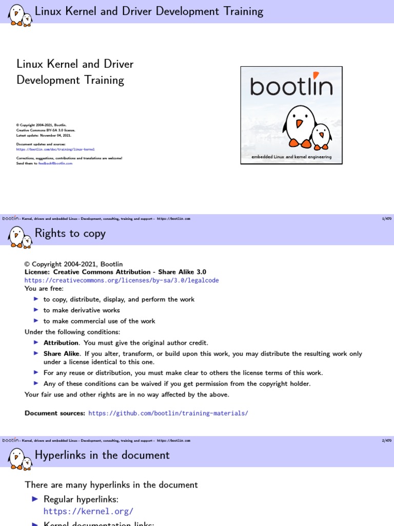 Bootlin Linux Kernel Slides | PDF | Device Driver | Embedded System Bootlin Linux Kernel Slides | PDF | Device Driver | Embedded System