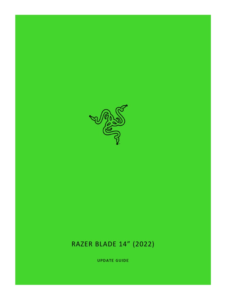 Razer Blade 14 Mercury (2022) RZ09-0427x - Update GuideV1.2-en | PDF ...