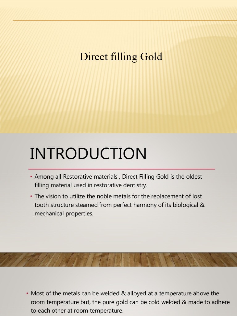 Direct Filling Gold 248299762 | PDF
