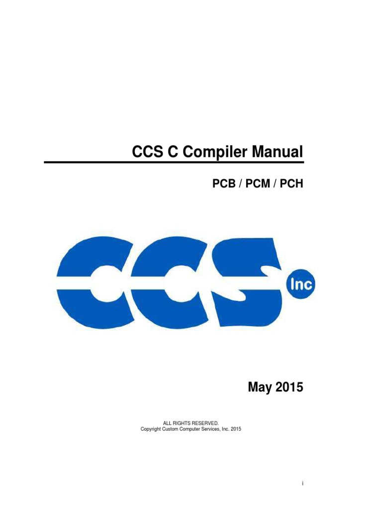 Ccs C Compiler Manual Pdf Parameter Computer Programming Computer Program 2333