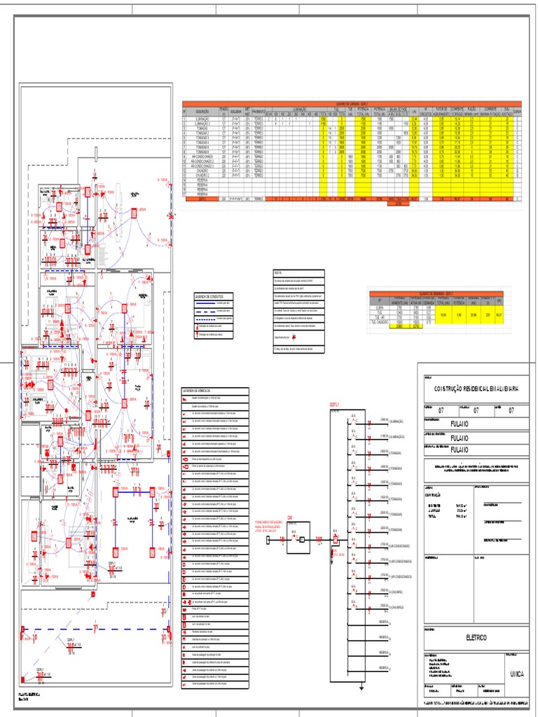Projeto Elétrico Modelo Pdf Energia Elétrica Fio Metal