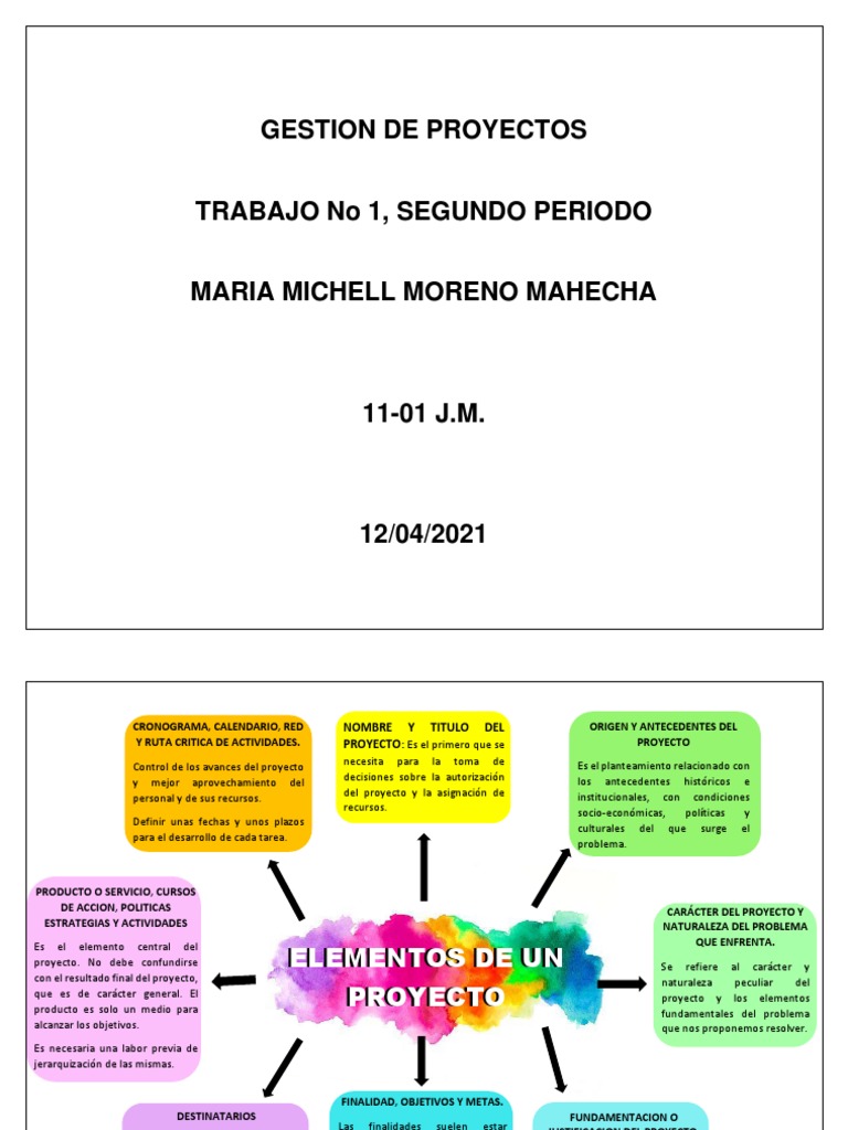 GESTION DE PROYECTOS MAPA MENTAL No 2 | PDF | Gestión de proyectos