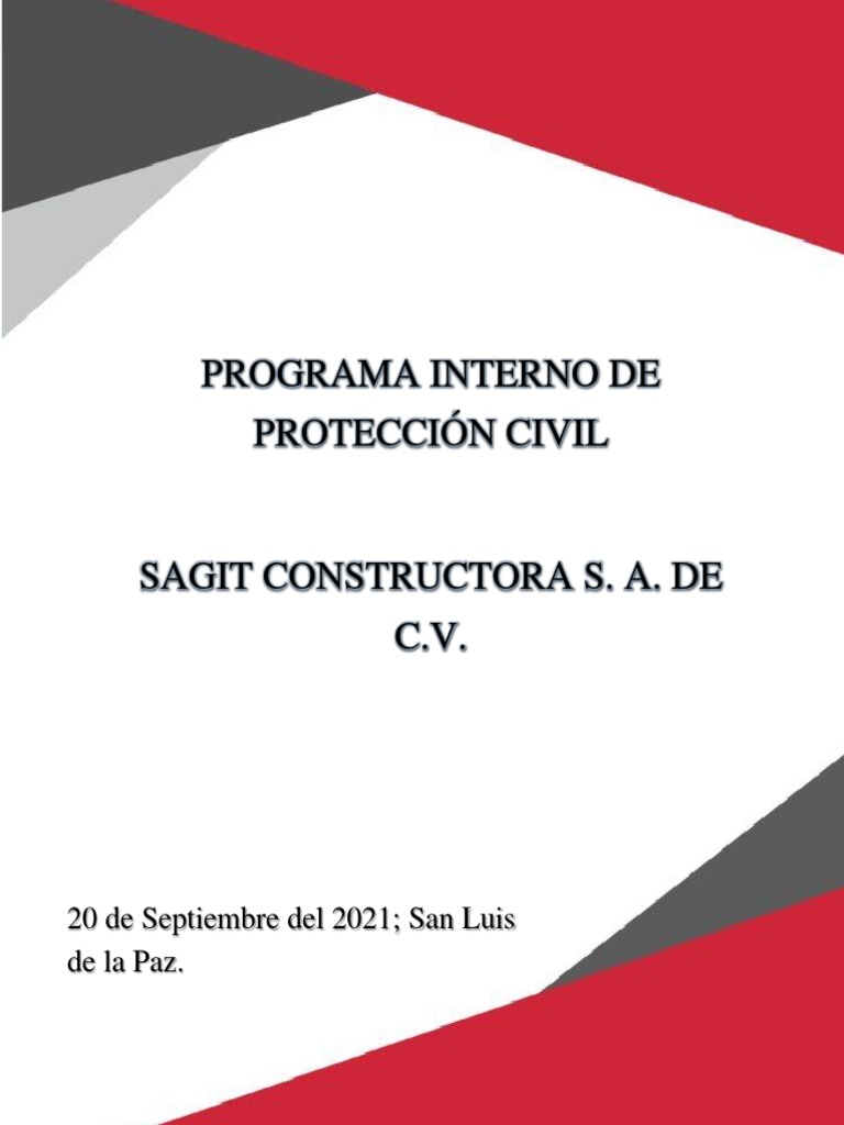 Pipc de Sagit | PDF | Defensa Civil | Primeros auxilios