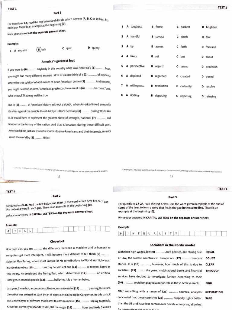 Use of English Practice 1 | PDF