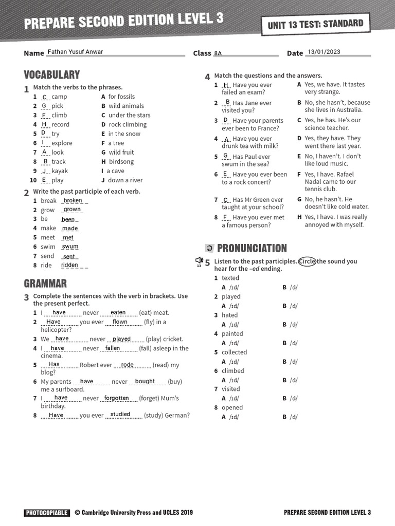 Kami Export 1673595423 Pre Ut U13s | PDF | Grammar | Linguistics