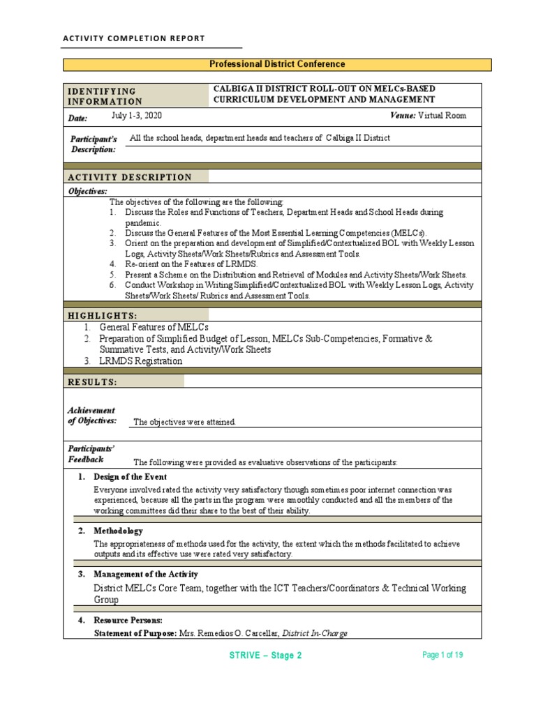 Acr-Dc Melcs Based Orientation | PDF | Monitoring And Evaluation ...