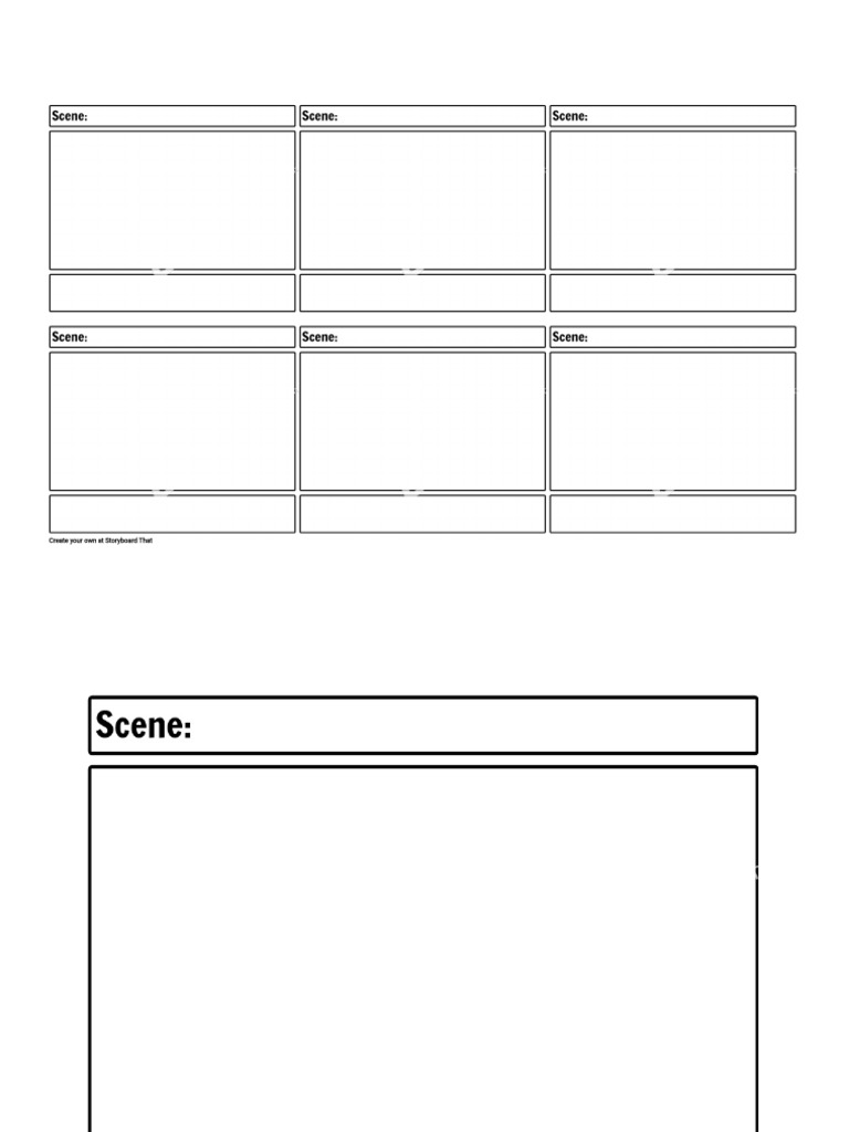 Blank Film Storyboard Template | PDF