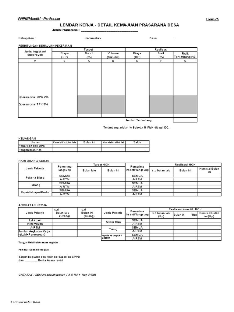 Form Adm TPK | PDF