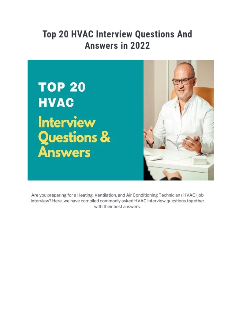 HVAC Interview Prep Guide | PDF | Air Conditioning