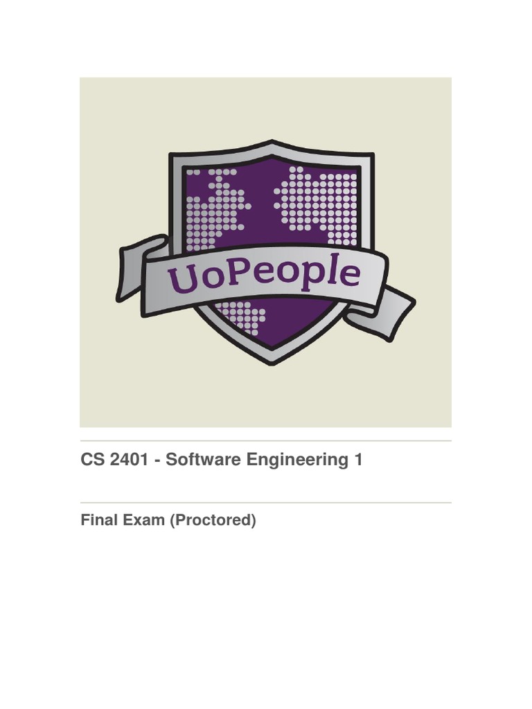 CS 2401 Software Engineering 1 | PDF | System | Prototype