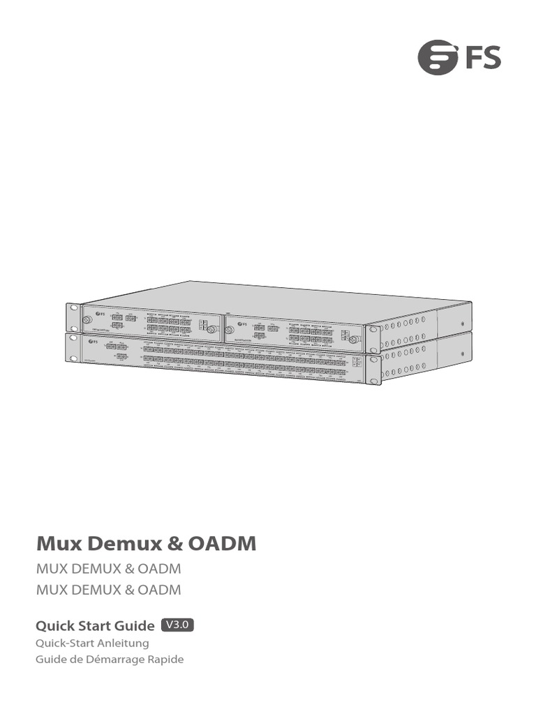 Mux Demux and Oadm Quick Start Guide v3.0 | PDF | Telecommunications ...