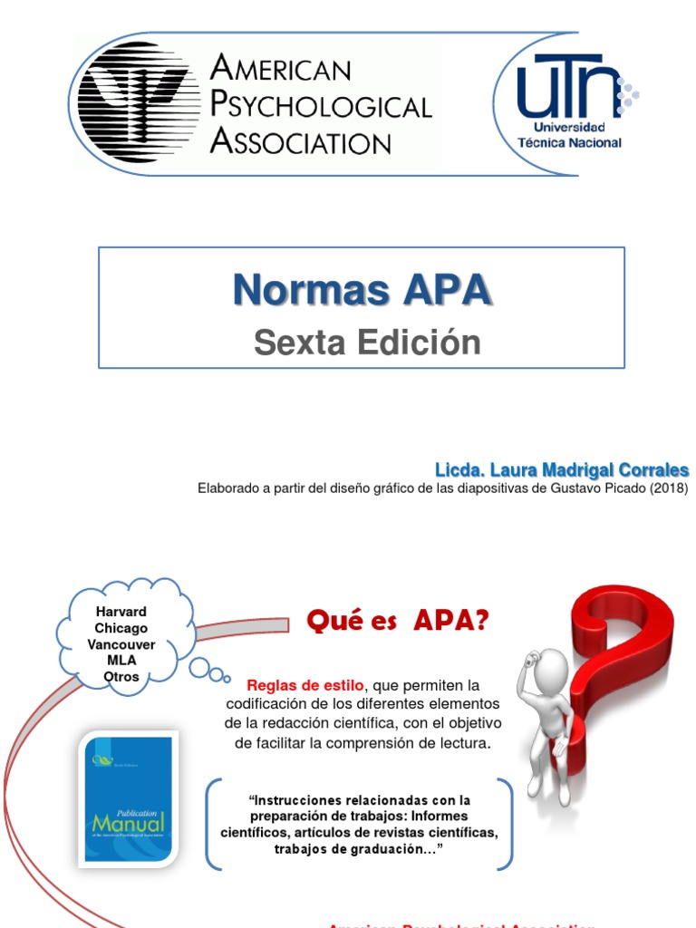 APA 6ta Edición | PDF | Estilo apa | Libros