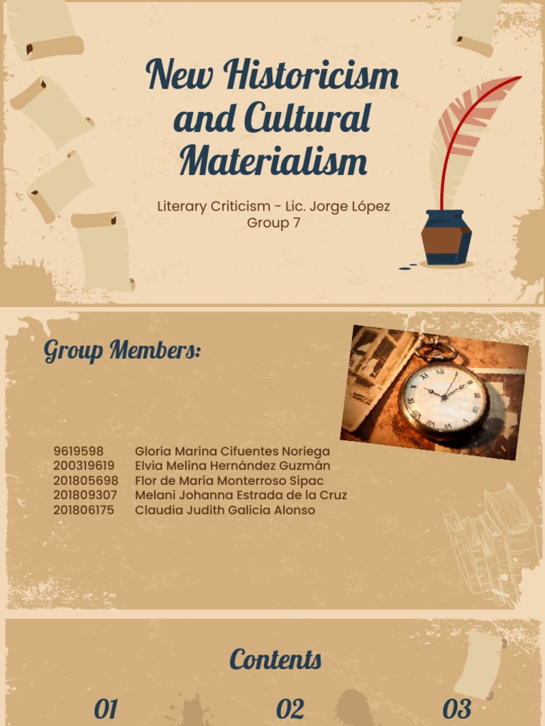 New Historicism vs Cultural Materialism | PDF | Philosophical Theories ...