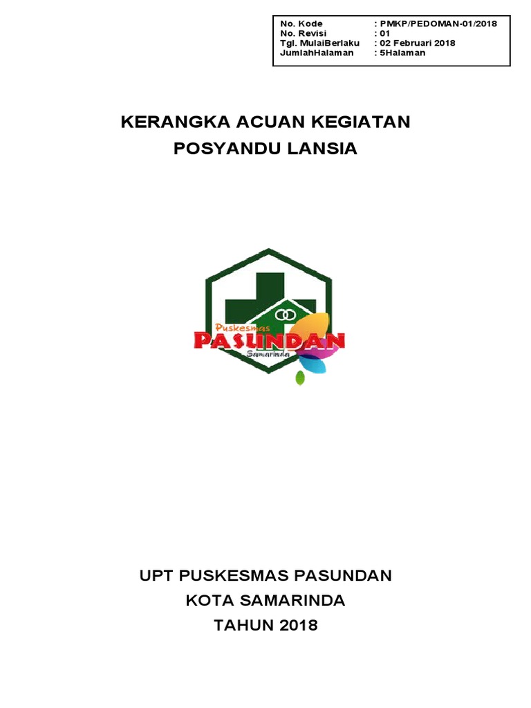 Kak Posyandu Lansia | PDF