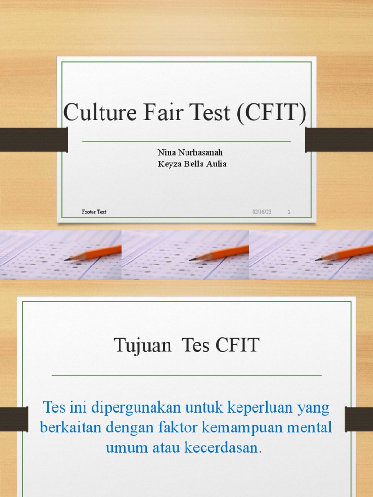 Culture Fair Intelegence Test | PDF | Metode & Bahan Ajar