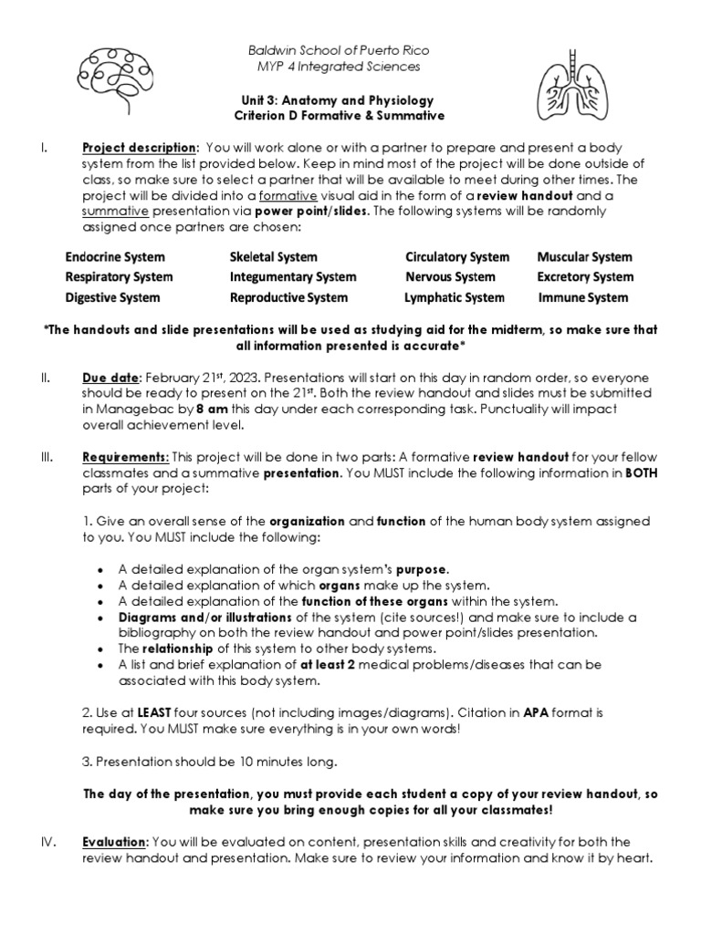 Anatomy and Physiology Project | PDF | Science | Cognition