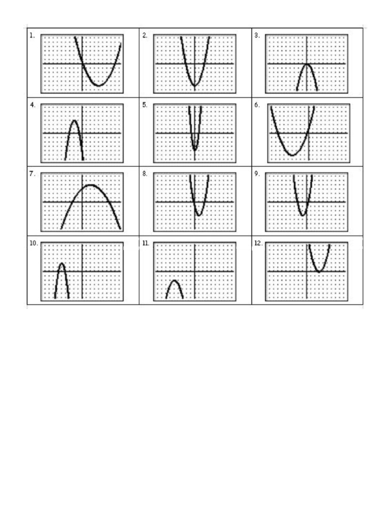 Parabola Match-Up | PDF | Vertex (Graph Theory) | Graph Theory