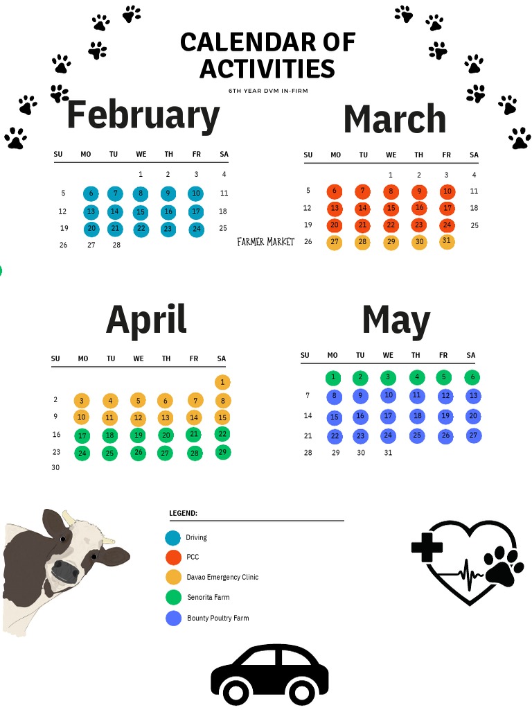 Calendar of Events Print Ni Ha | PDF
