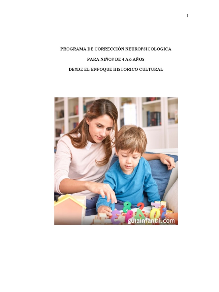 Programa de Correccion Niños 4 A 6 Años | PDF | Hemisferio cerebral | Cerebro