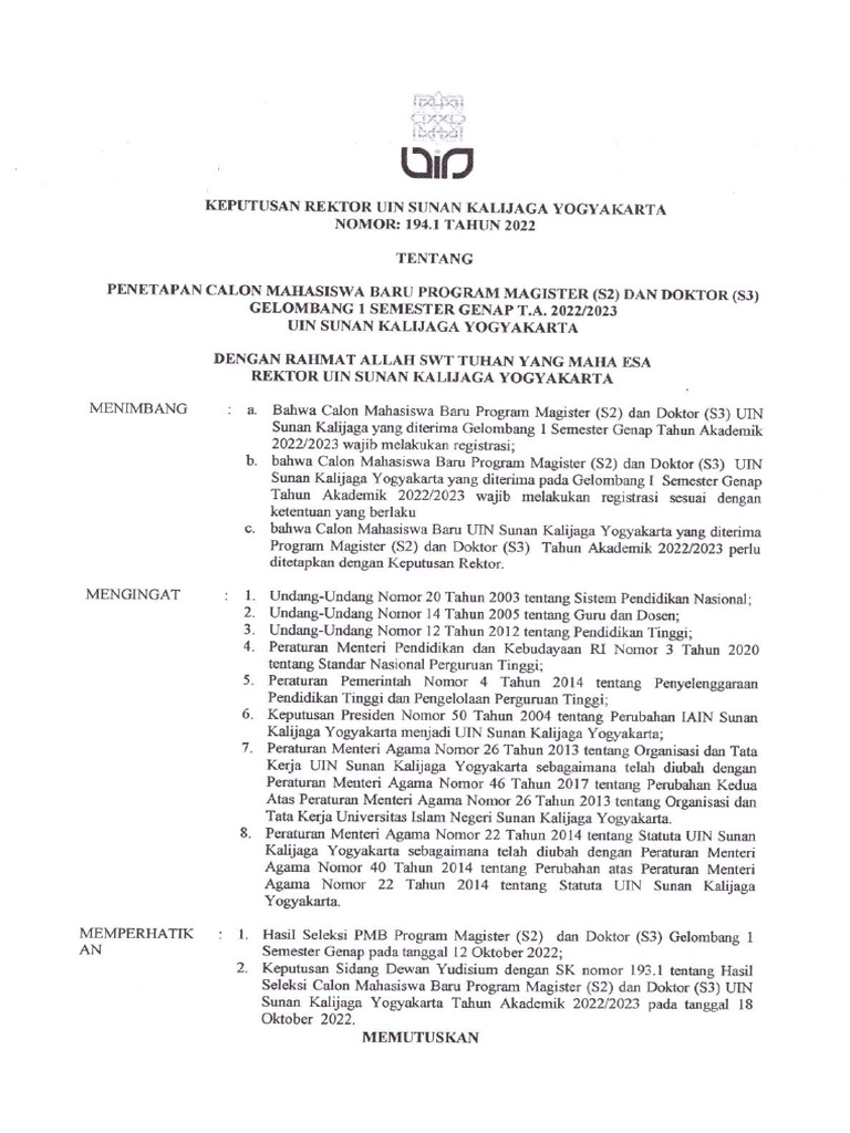 100 20221019 SK PMB S2 S3 Genap 1 2022 | PDF