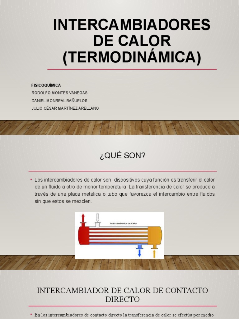 Intercambiadores de Calor (Termodinámica) | PDF | Calor | Intercambiador de calor