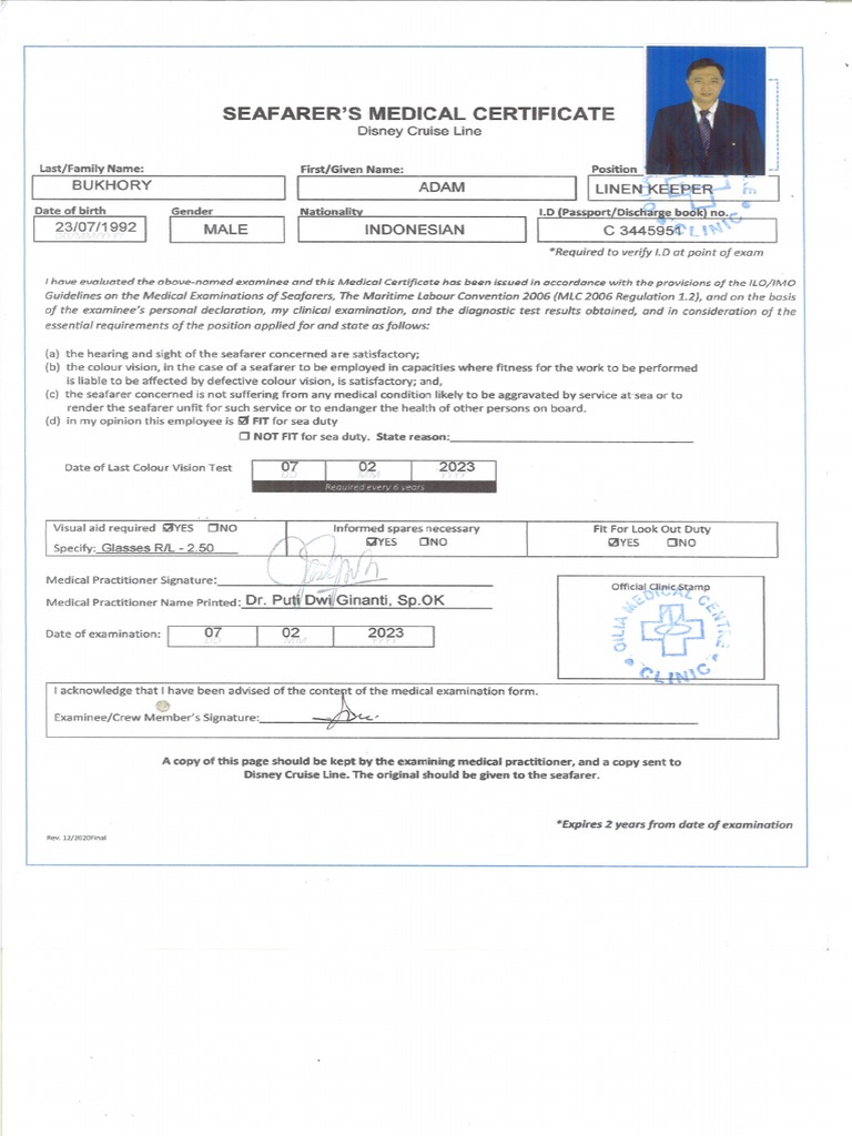 Medical Certificate | PDF