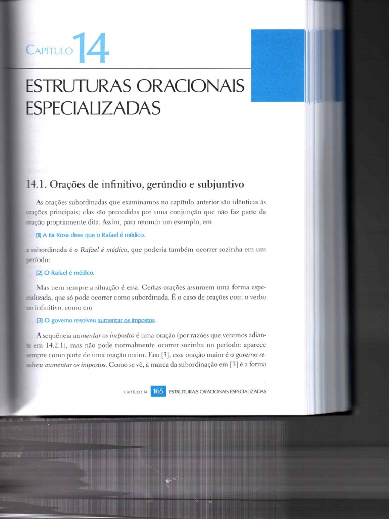 PERINI 2010 - CAP 14 - Estruturas Oracionais Especializadas | PDF