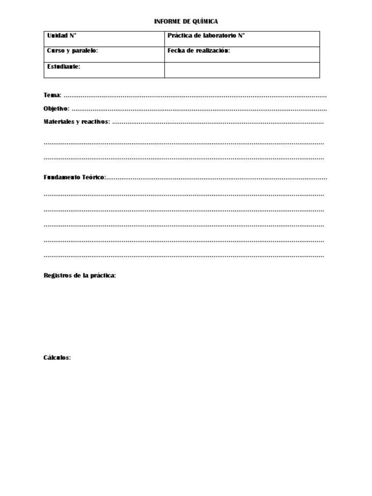 Formato Informe | PDF